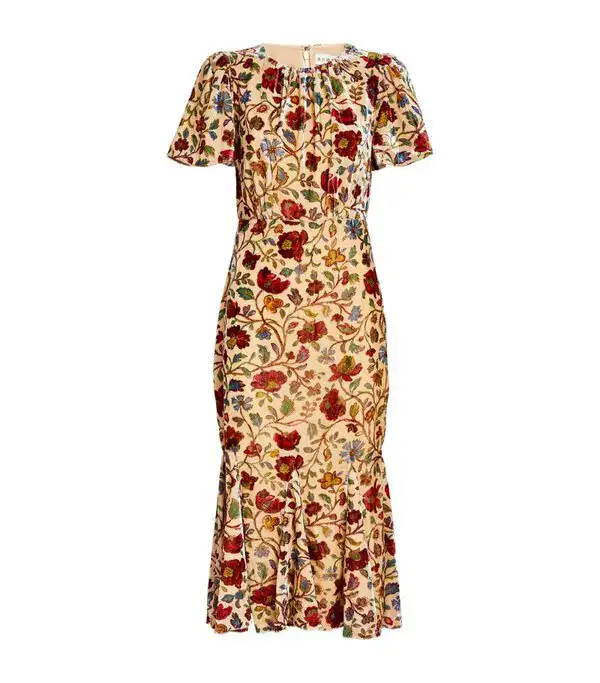 Rhode Velvet Arabella Dress In Multi - 33% Off | Editorialist