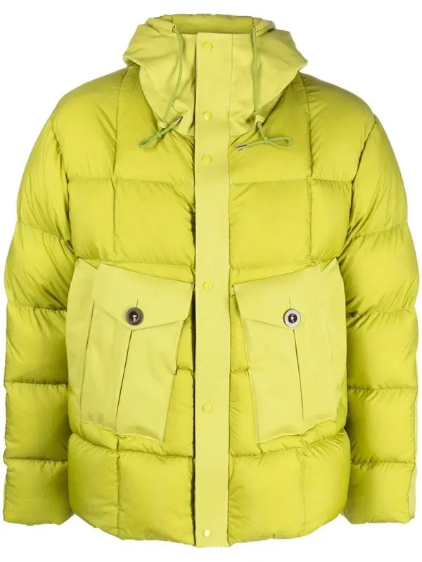 TEN C Tempest Combo Down Jacket - Green