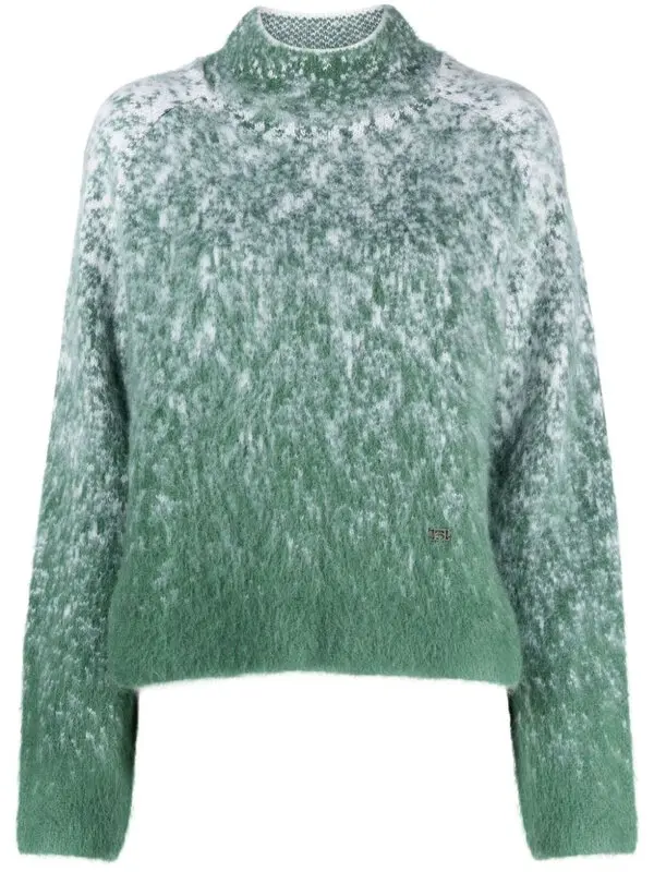 LOW CLASSIC Two-tone Brushed-finish Jumper