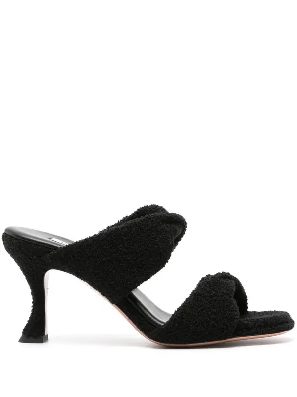 AQUAZZURA Twist 85mm Bouclé Sandals