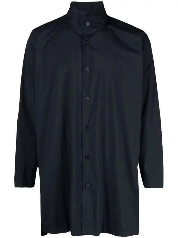 Issey Miyake Stand-up Collar Oversized Shirt
