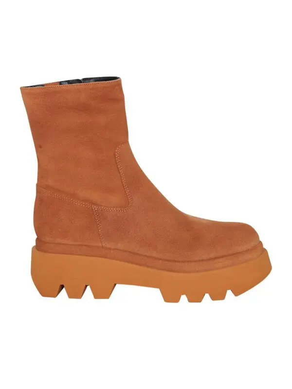 Paloma Berceló Suede Ankle Boots With High Heel - Brown