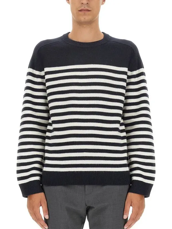 Theory Striped Wool-cashmere Shirt - Multicolour