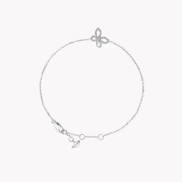 Graff Mini Butterfly Silhouette Diamond Bracelet
