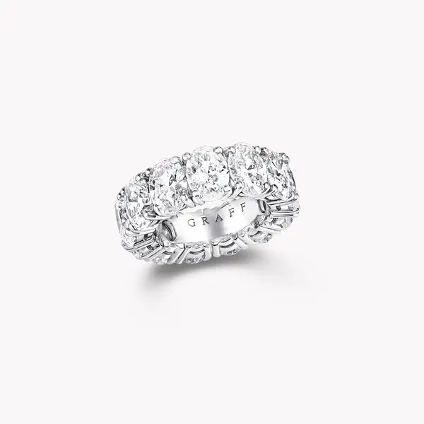 Graff Claw Set Oval Diamond Eternity Ring