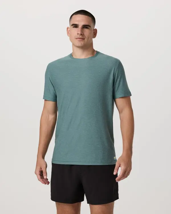 Vuori Strato Tech T-shirt - Bluegrass Heather