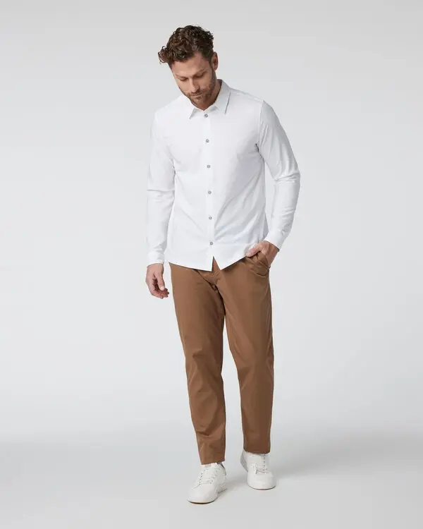 Vuori Long Sleeve Anhattan Button Down - White