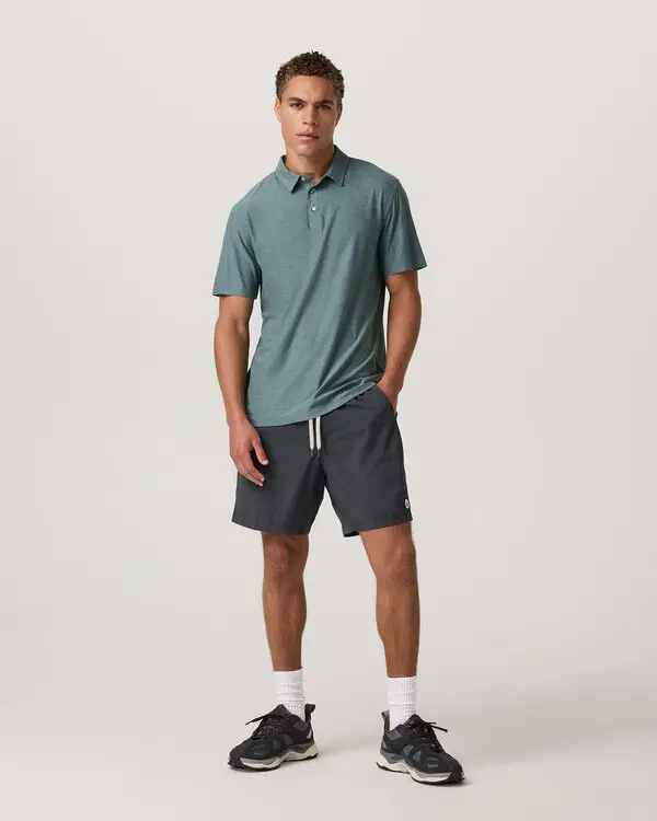 Vuori Strato Tech Polo - Bluegrass Heather