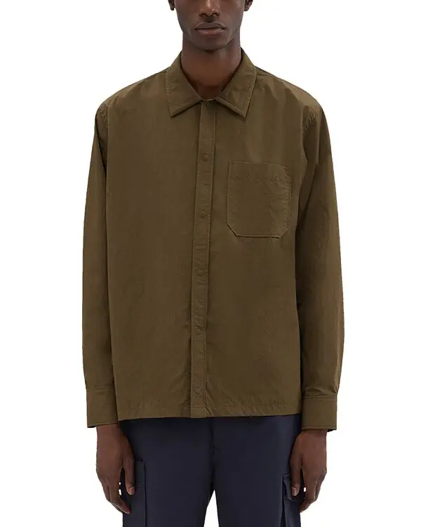 Theory Project Feather Nylon Shirt - Olive