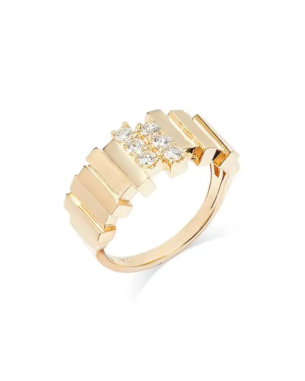 Bloomingdale'S Diamond Vertical Bar Ring 0.30 Tcw