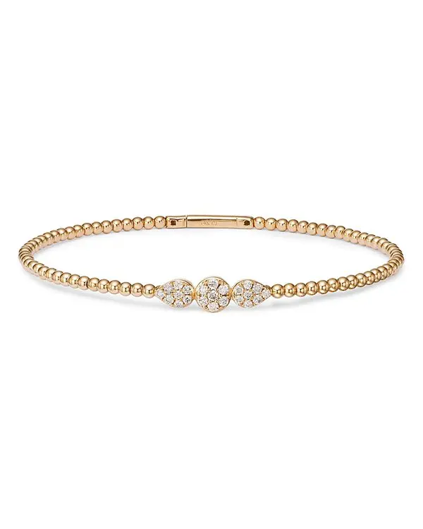 Bloomingdale'S 14k Yellow Diamond Bangle Bracelet
