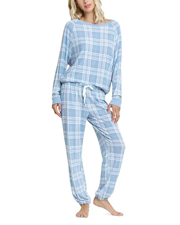 Honeydew Intimates Star Seeker Lounge Set In Exclusive - Chambray Plaid