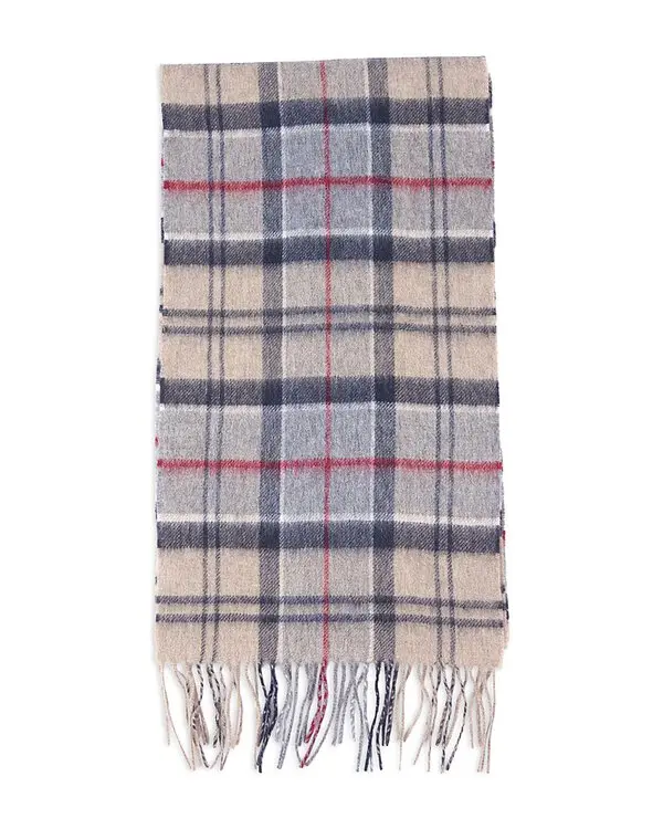 Barbour Tartan Plaid Wool & Cashmere Scarf - Dress Stone