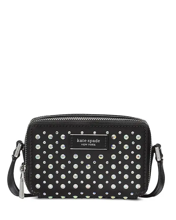 Kate Spade New York Double Zip Embellished Crossbody