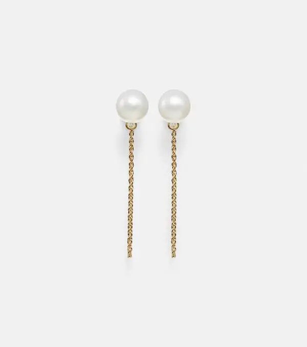 Mateo 14kt Gold Drop Earrings With Pearl