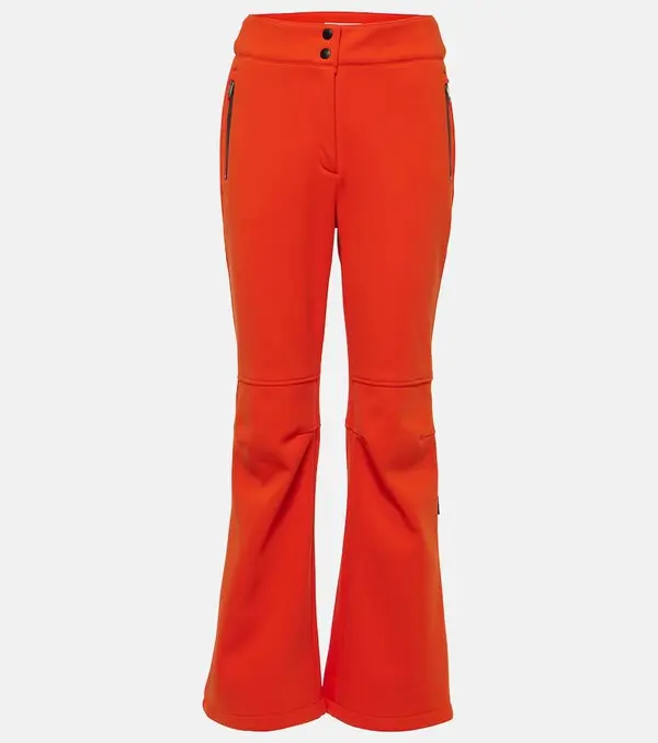 YVES SALOMON Soft Shell Flared Ski Pants - Orange