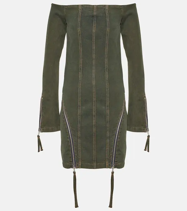 Blumarine Off-shoulder Mini Dress