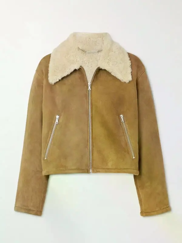 Nour Hammour Nyla Shearling Jacket - Neutrals