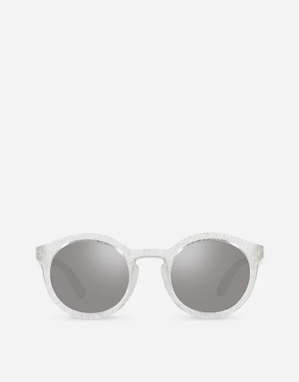 Dolce & Gabbana Glitter Sunglasses - White