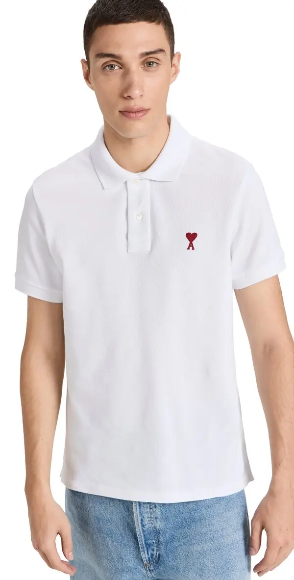 Ami De Coeur Polo Shirt - White