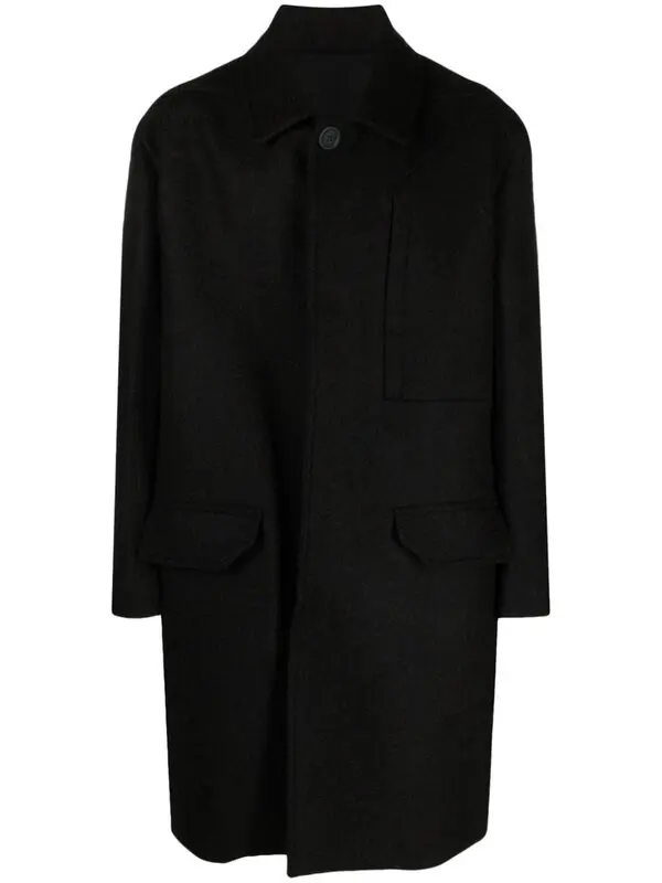 Rick Owens Jumbo Virgin Wool Single-breasted Coat
