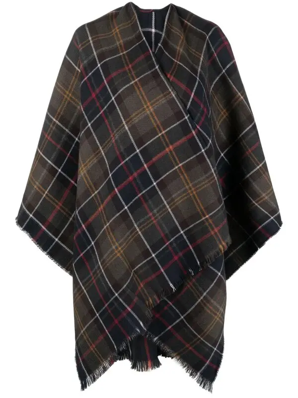 Barbour Montieth Check-pattern Poncho