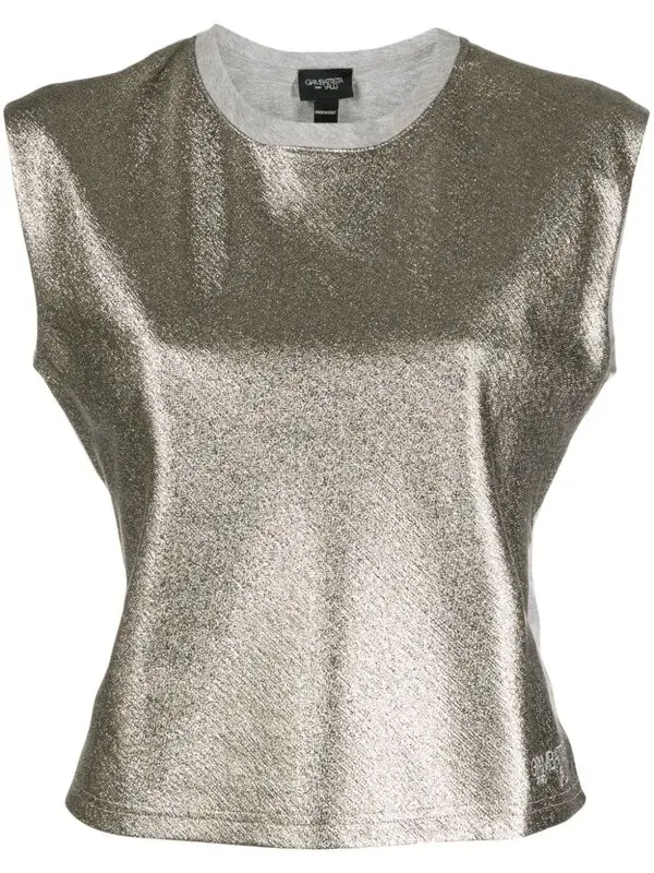 Giambattista Valli Logo-embroidered Duchess-satin Top