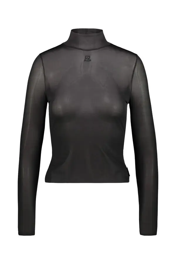 COURREGES Mockneck Second Skin Top