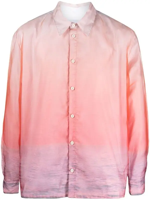 BONSAI Gradient-effect Cotton Shirt