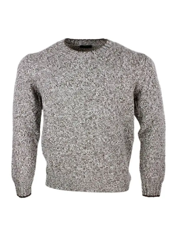 BARBA NAPOLI Crew-neck Sweater - Beige