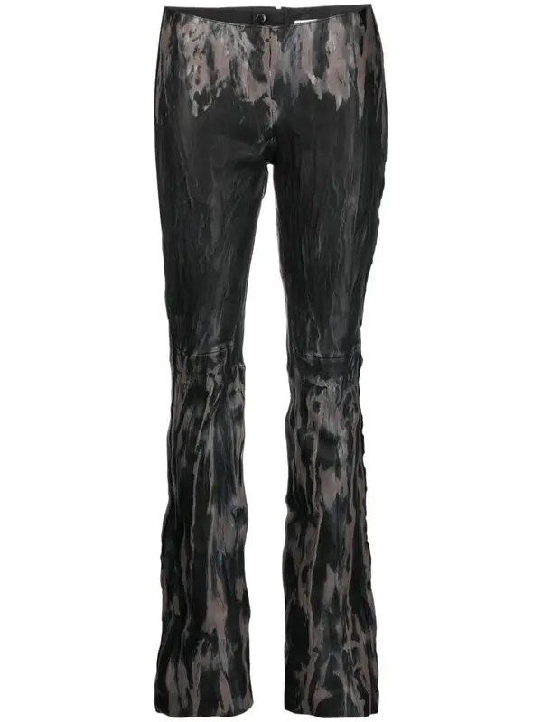 Acne Studios Faded-effect Flared Trousers