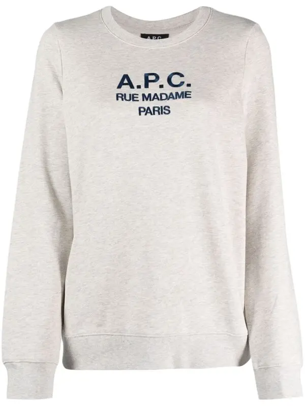 A.p.c. Tina Cotton Sweatshirt - Neutrals