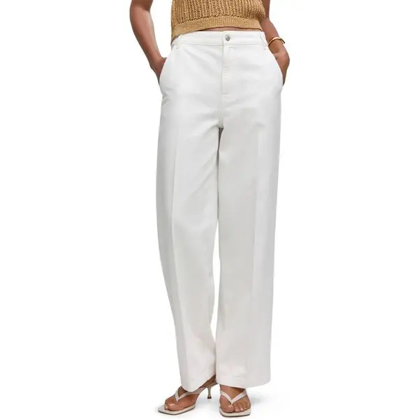 Mango Low Rise Wide Leg Trouser Jeans