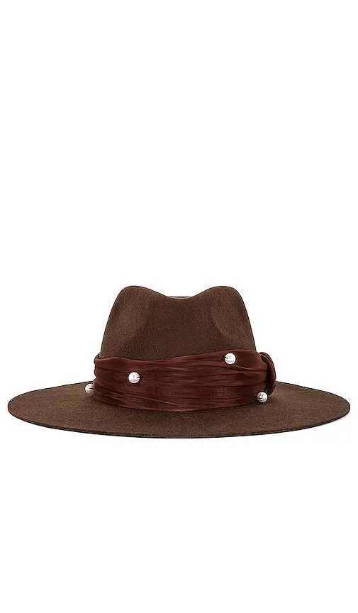 Lele Sadoughi Farrah Wool Rancher Hat In Walnut - 34% Off  display picture 3
