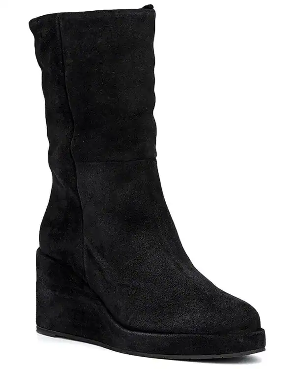 Bottes Aquatalia Imperméables En Daim Noir - Taille 8.5 US, Montant Sur Le Genou, Neuves
