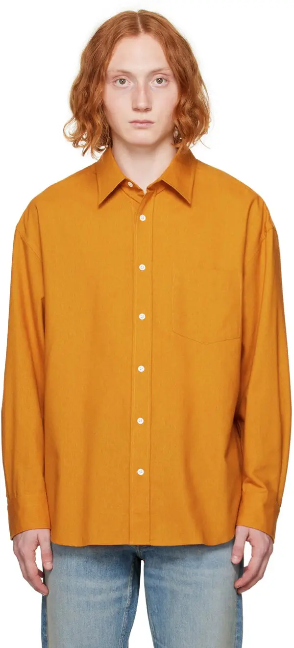 Gant 240 Mulberry Street Yellow Os Shirt In 702-Sunflower Yellow