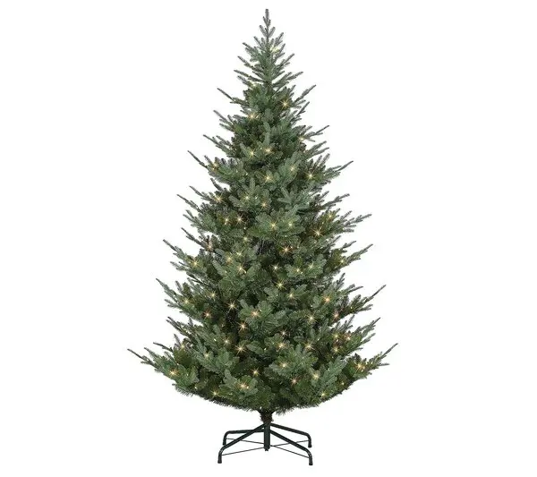 PULEO INTERNATIONAL Puleo 9 Ft Pre-lit Hillside Spruce Artificial T Ree 600 Lights