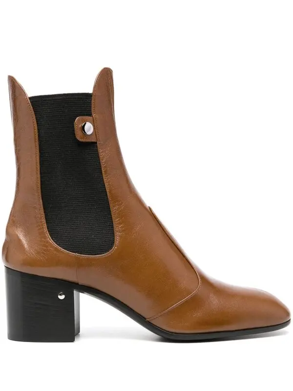 Laurence Dacade Angie 55mm Leather Ankle Boots - Brown