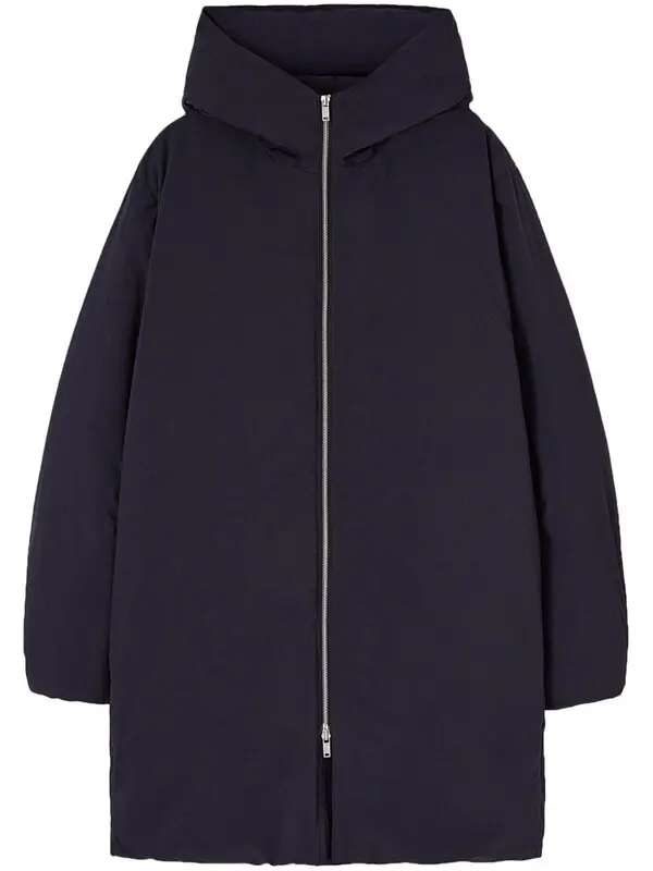 JIL SANDER Mid-length Hooded Down Jacket
