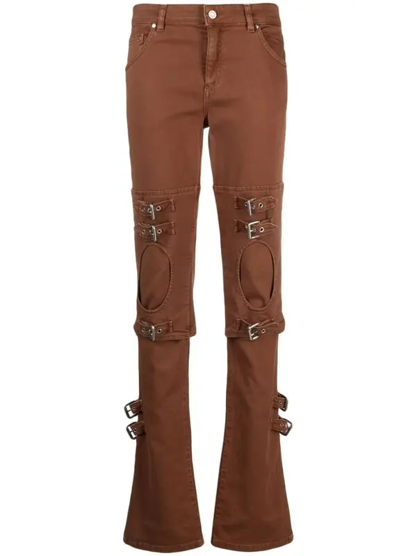 Blumarine Buckle-detail Jeans