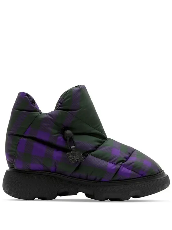 Burberry Check Pillow Boots