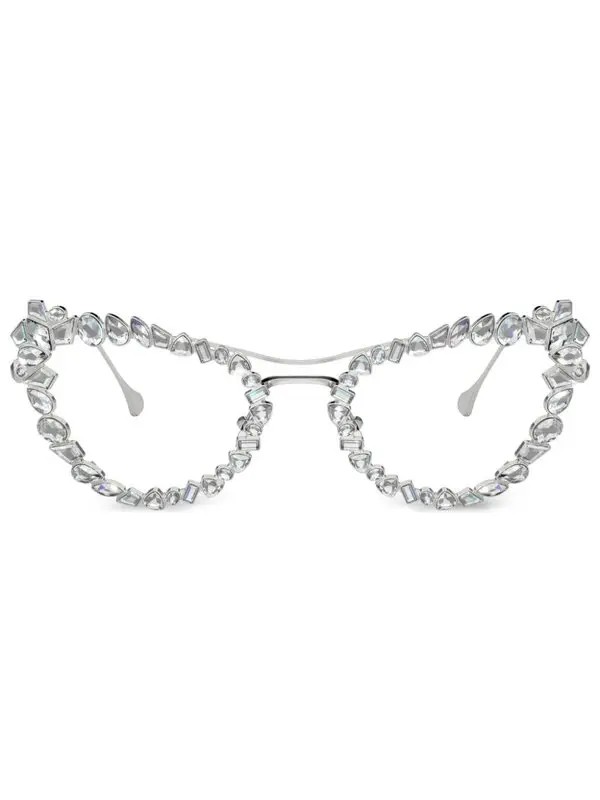 SWAROVSKI Crystal-embellished Clip-on Glasses