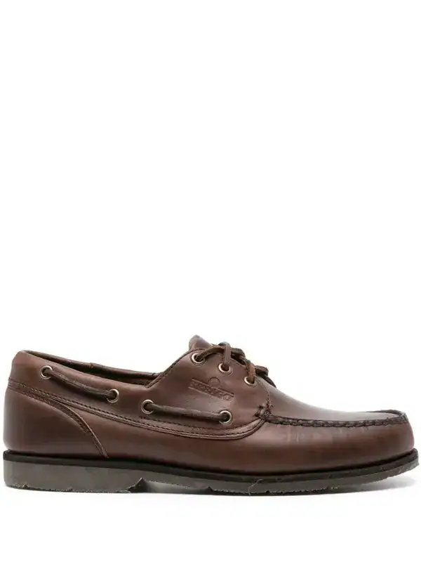 SEBAGO Dockside Foresider Leather Boat Shoes - Brown | Editorialist
