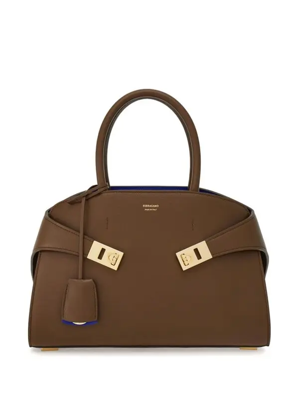FERRAGAMO Small Hug Tote Bag - Brown