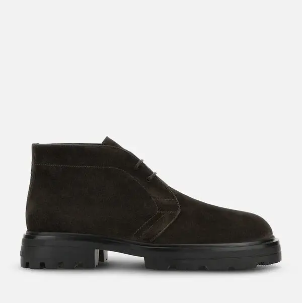 Hogan Suede Boots - Brown