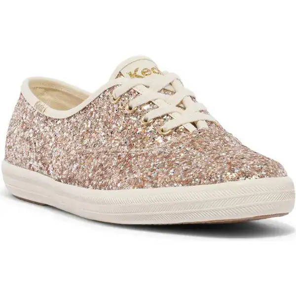 Keds® Keds Champion Glitter Sneaker White Editorialist
