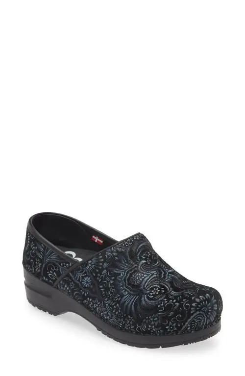 SANITA Boteh Paisley Print Clog - Blue Paisley