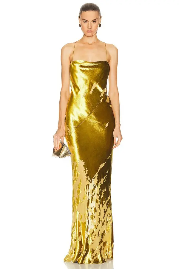 THE SEI Cowl Bias Gown - Dijon