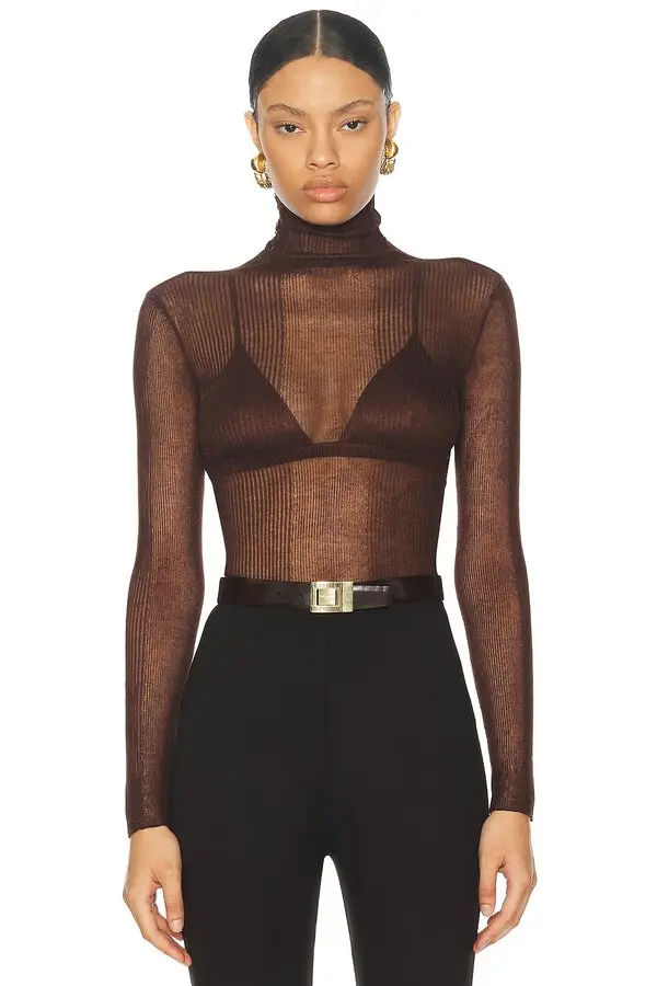 SER.O.YA Piper Turtleneck Sweater - Ash Brown