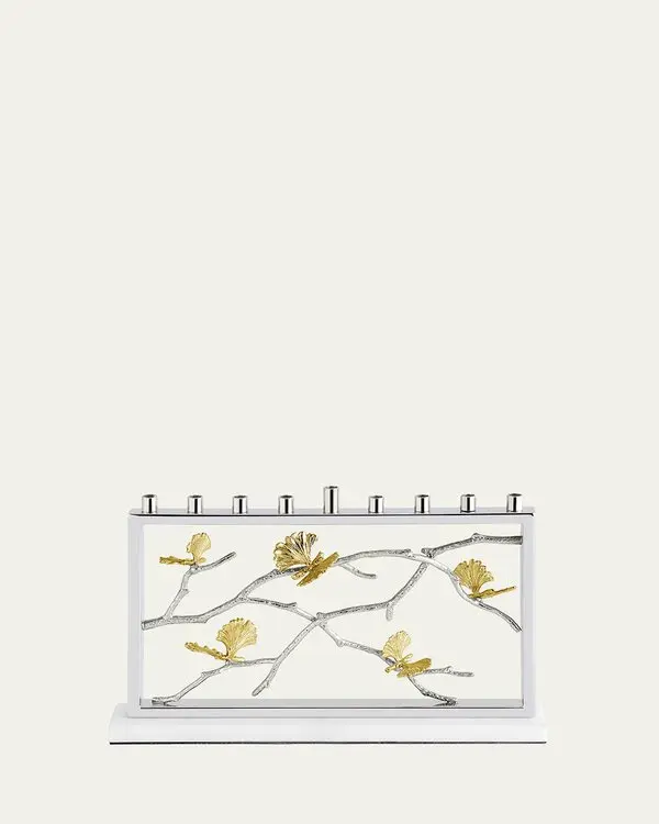Michael Aram Butterfly Ginkgo Luxe Menorah